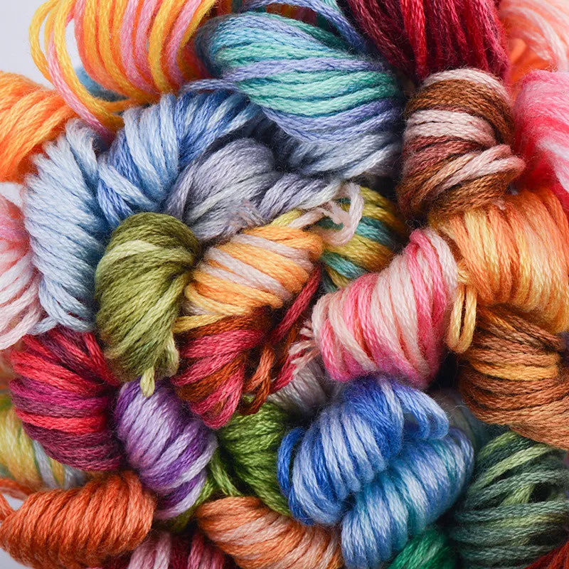 78-color spot section-dyed embroidery thread, 10 pieces, 8 meters, 6 ...