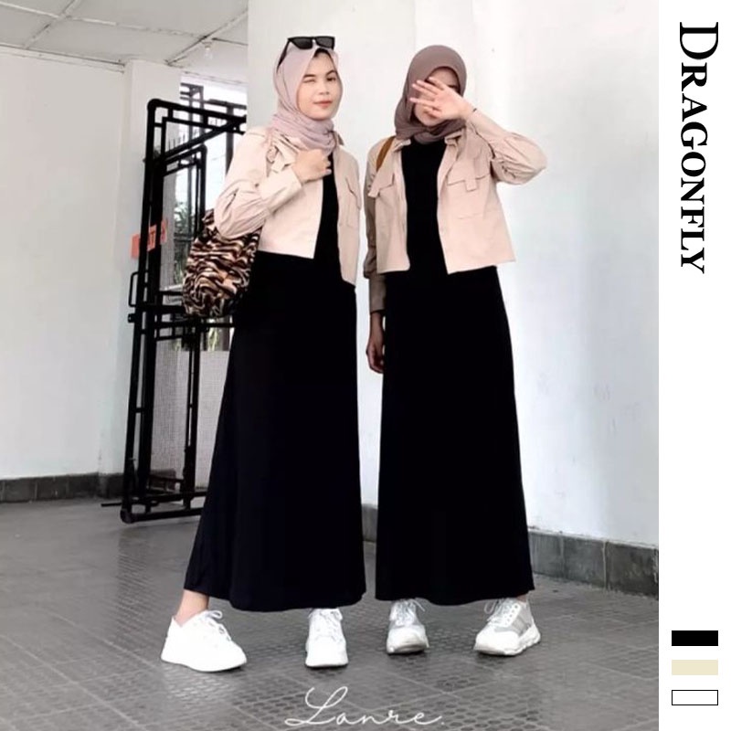 🌹READY STOCK🌹Women Muslimah Cotton Inner Long Sleeve Plain Dress Abaya ...