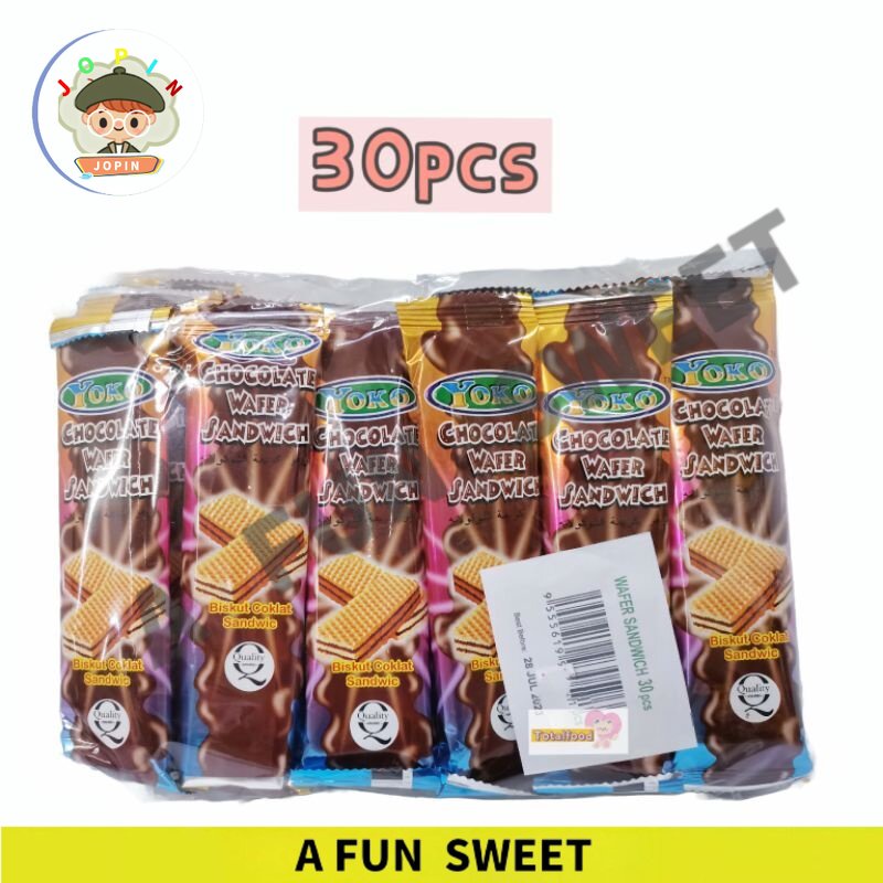 Yoko Chocolate Wafer Sandwich 30pcs | Shopee Malaysia