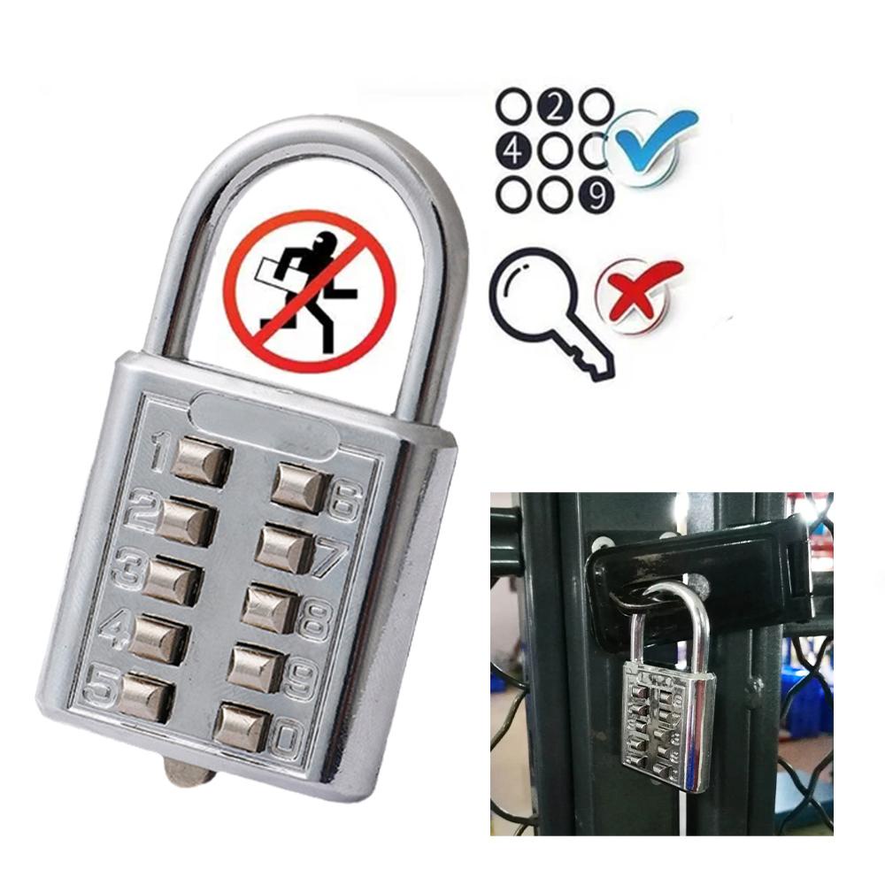 10-key Digital Key Code Lock Password Lock For Drawer Luggage Anti ...