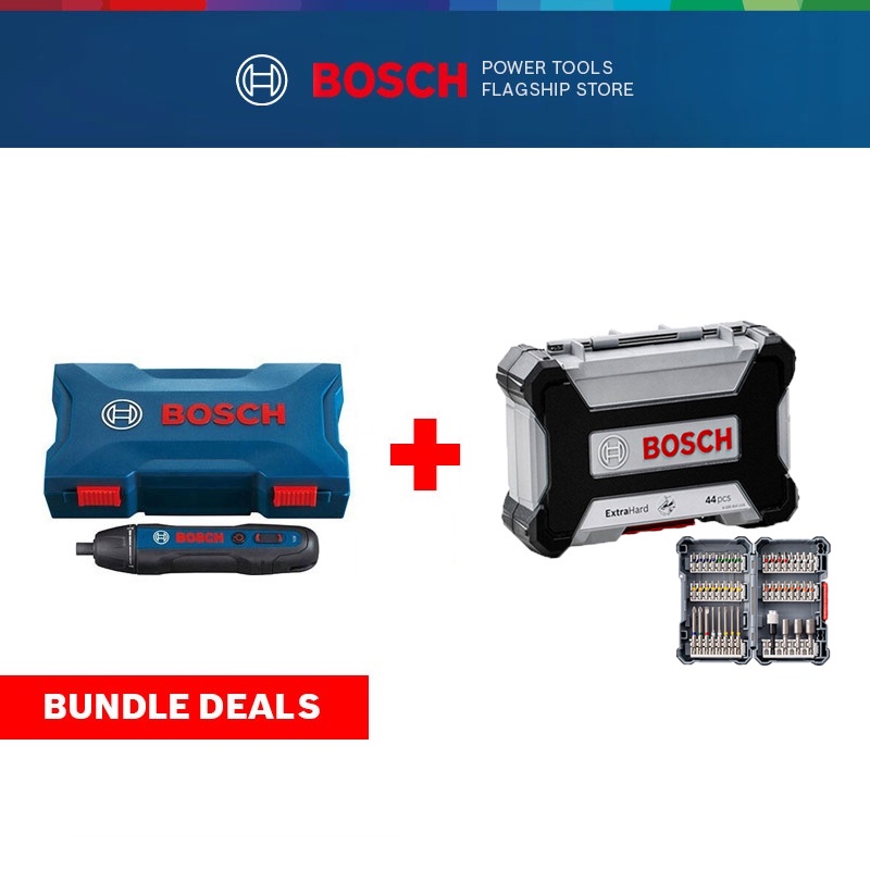 BOSCH [COMBO] GO 2 Solo Smart Screwdriver - 06019H21L1 + BOSCH 44pcs ...