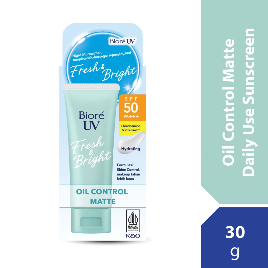 BIORE UV Fresh & Bright Oil Control Matte 30g | Shopee Malaysia