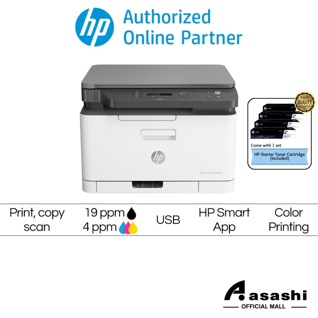 HP Color LaserJet MFP 178NW Printer 4ZB96A - Print,Scan,Copy,LAN ...