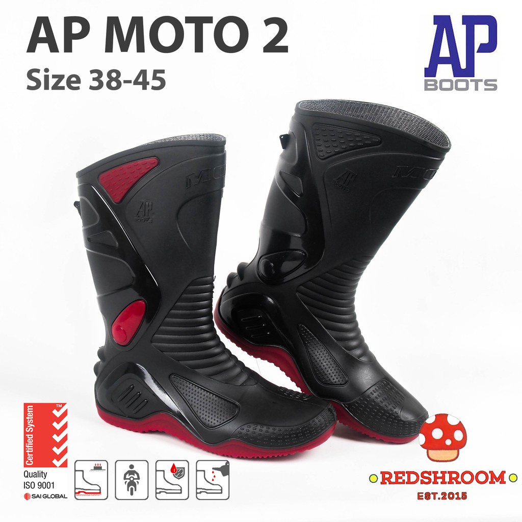 LOKAL Ap Moto 2 High Boots AP Local Rubber Boots Waterproof Flexible ...