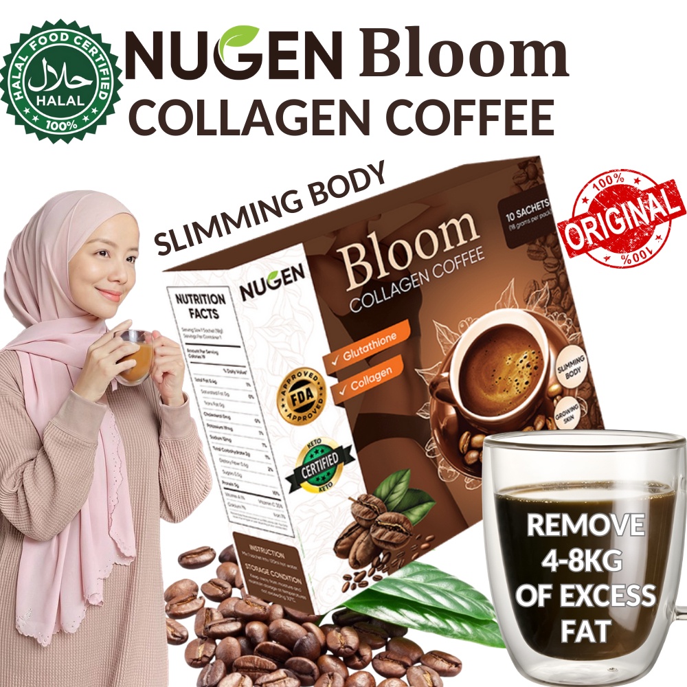 Nugen Bloom Collagen Coffee Original 100% organic coffee collagen and ...