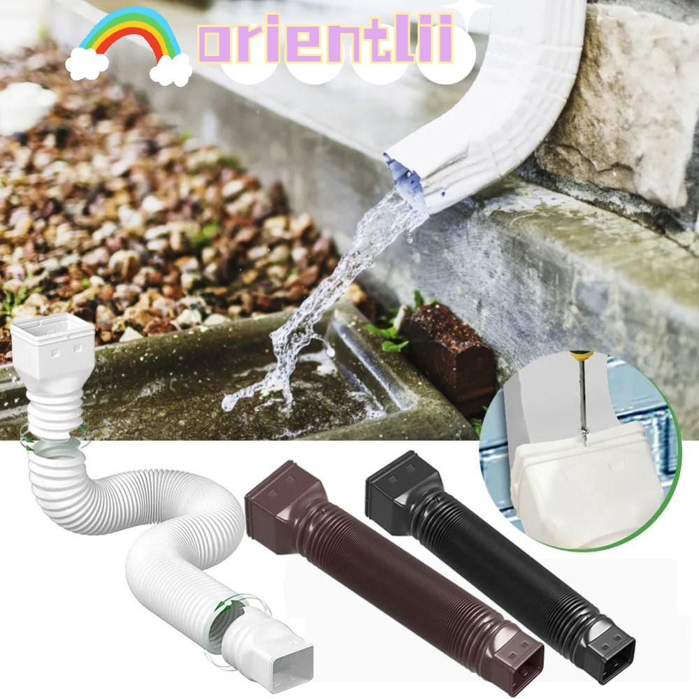 ORIENTLIIY Downpipe, Flexible Water Tube Drain Pipe, Telescopic ...