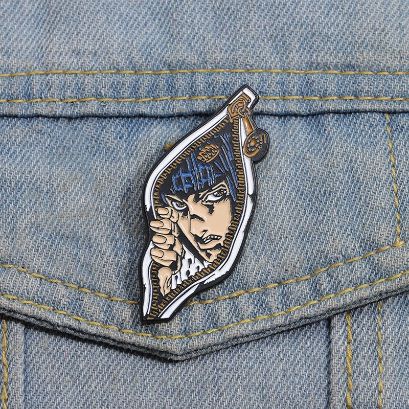 Animation Peripheral Bizarre Adventure Cartoon Character Enamel Pin ...