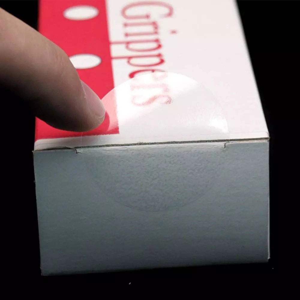 500Pcs/Roll PVC Transparent Self-adhesive Stickers Clear Dot Sticker ...