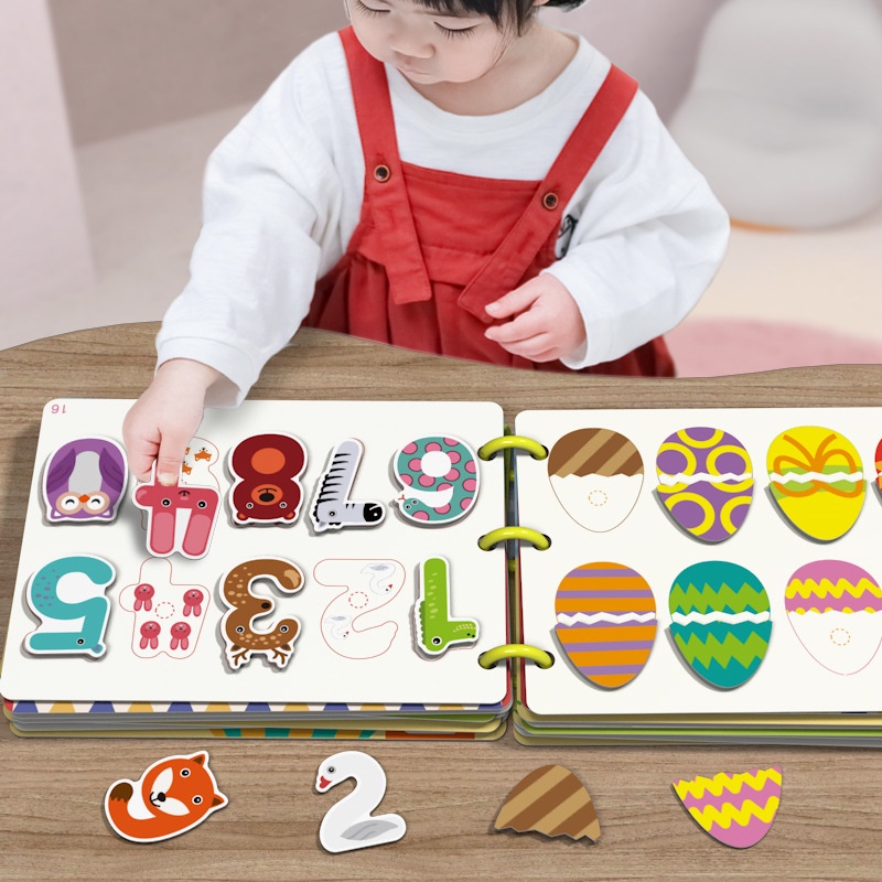 【30 Pages】 Kids Busy Book Montessori Early Learning Sticker Book ...