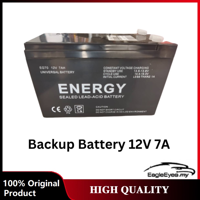 ENERGY EG70 12V 7AH Rechargeable Backup Battery | Shopee Malaysia