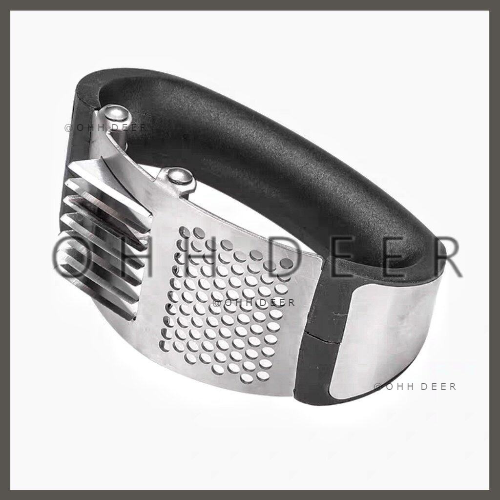OHHDEER 304 Stainless Steel Manual Ring Garlic Press Garlic Minced ...