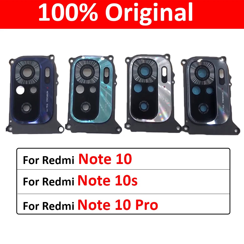 New Back Rear Camera Glass Lens With Circle Cover Frame For Redmi Note ...