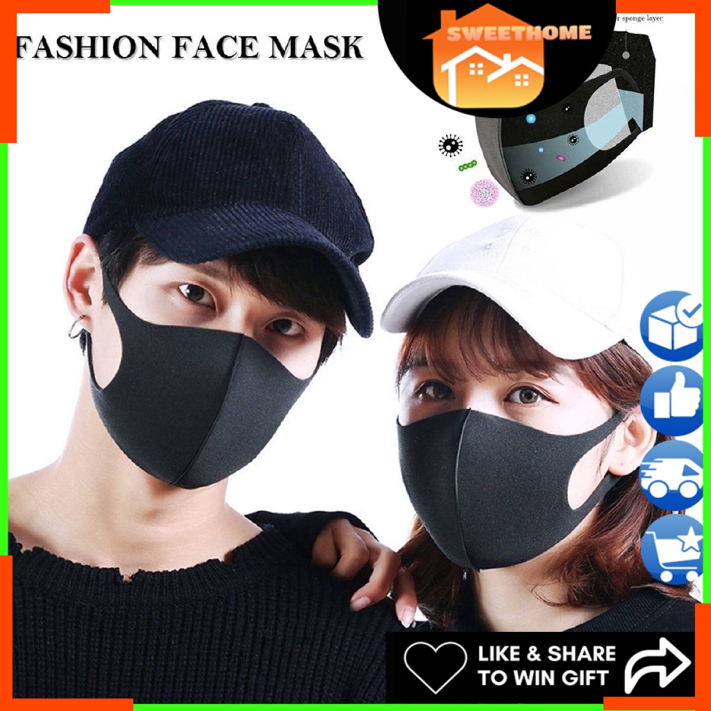 Fashion Mask Dustproof Face Masks Washable Masks Reusable Men and Women ...