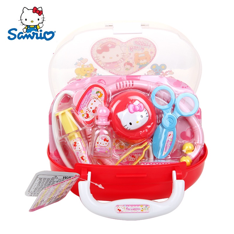Hello Kitty Cat Doctor Set Nurse Carrying Case Storage Box Girl ...