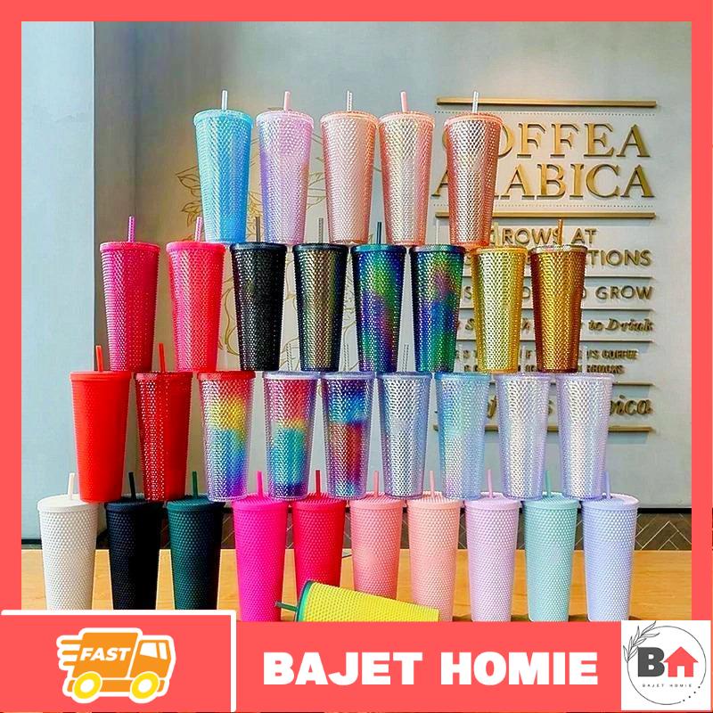 Diamond Studded Tumbler Bottle 750ml Viral Tumbler With Straw Special ...