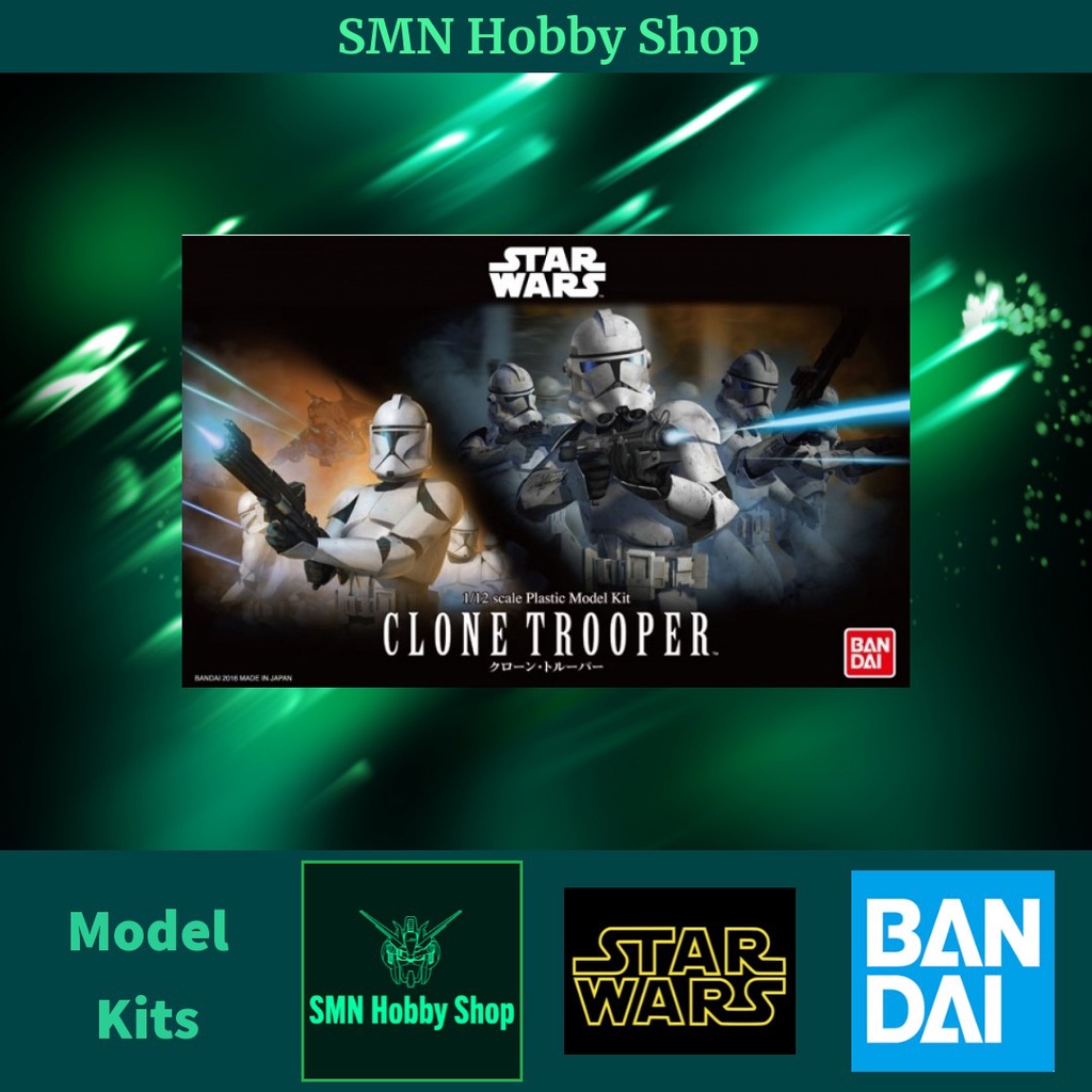SM Scale Model 1/12 Clone Trooper Toys Plastic Model Kit [Star Wars ...