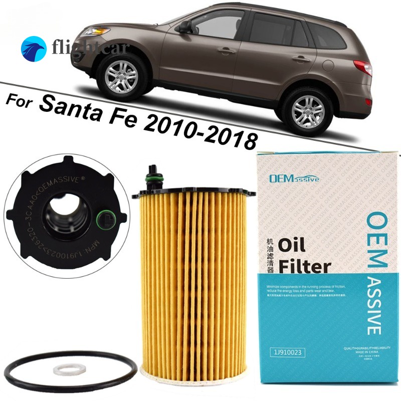 flightcar Oil Filter For Hyundai Santa Fe CM/DM 2010 2011 2012 2013 ...