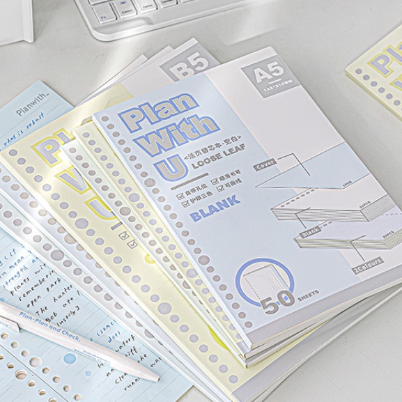 Cdaily|Tearable Loose-leaf Refill Book A5/B5 Loose-leaf Supplementary ...