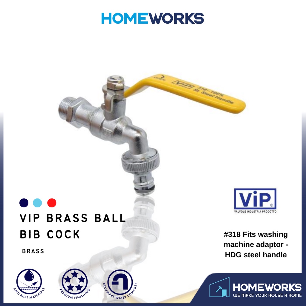 VIP BRASS BALL OUTDOOR WASHING MACHINE BIBTAP KETUK BIB VALVE 318 ...