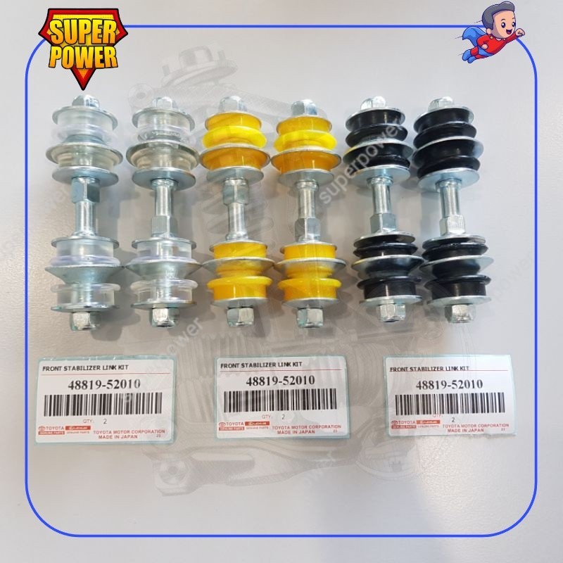 TOYOTA VIOS STABILIZER LINK (SATAY BUSH) SET FOR NCP42 / NCP150 / NSP151 FRONT - OEM THAILAND ...
