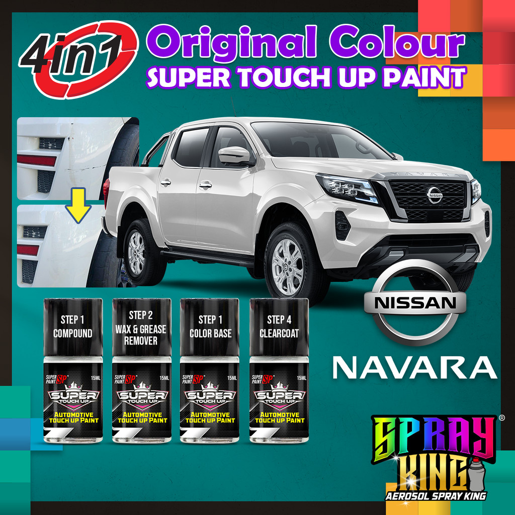 Nissan Navara Original Touch Up Paint 4 IN 1 Combo Set DIY Scratch ...