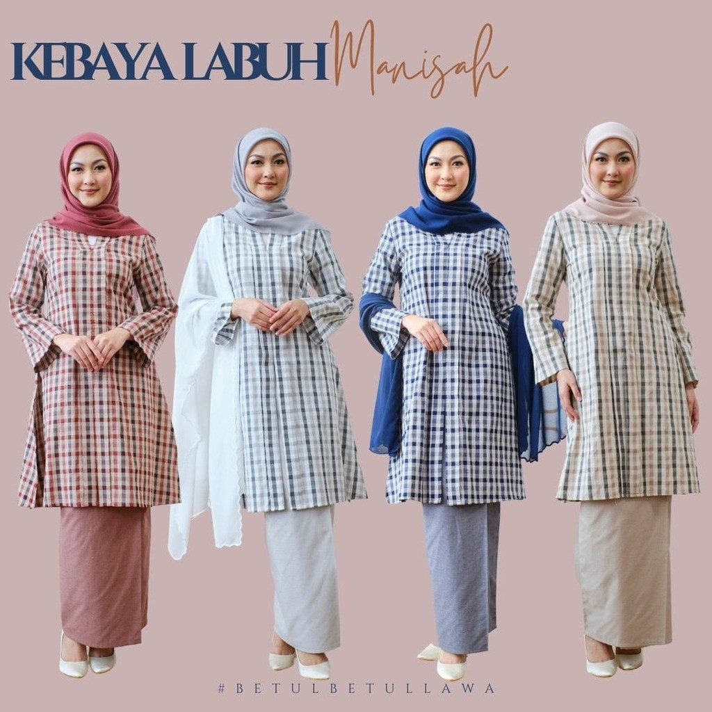 MANISAH | BAJU KURUNG KEBAYA LABUH KLASIK | Shopee Malaysia