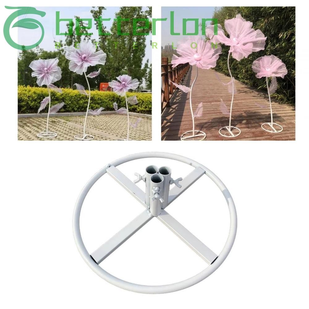 BETTER-LONTIME Giant Flower Base, Iron Multifunction Flower Pole ...