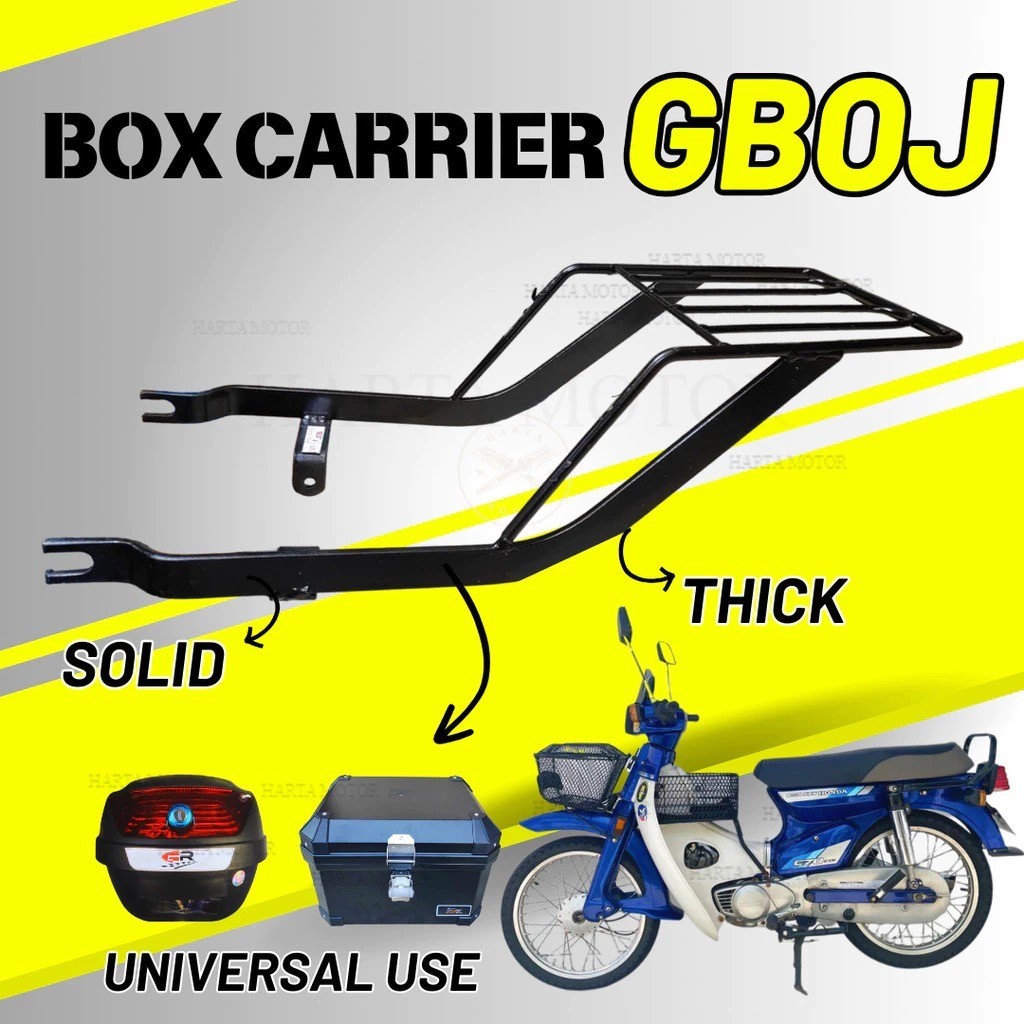 HONDA GBO-J BOX CARRIER 0 REAR MONORACK KAKI HEAVY DUTY PVC KOTAK BESI ...