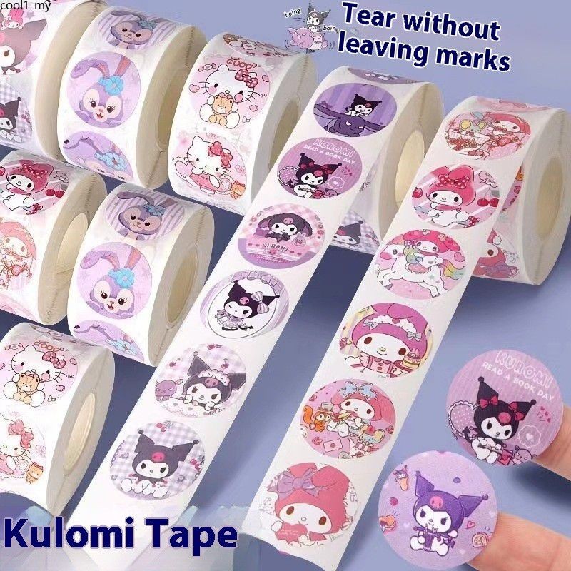 【Ready stock】 500pcs Sanrio Hello Kitty Roll Stickers Kawaii Kuromi ...