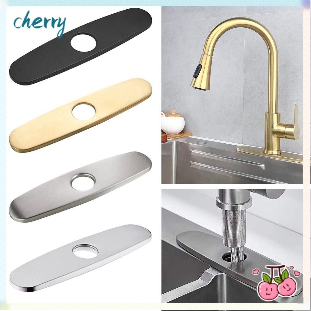 CHERRY Faucet Plate Hole Cover Bathroom Kitchen Sink Stainless Steel ...