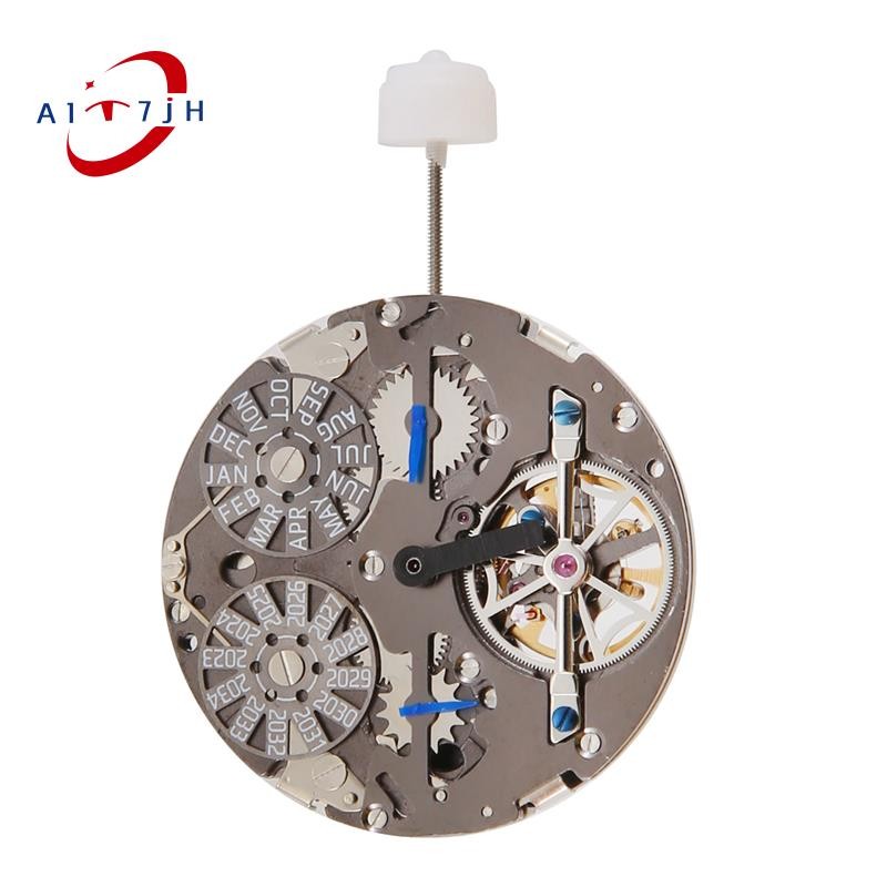 Multi-Functional Calendar Automatic Mechanical Movement 5Hands Bare ...