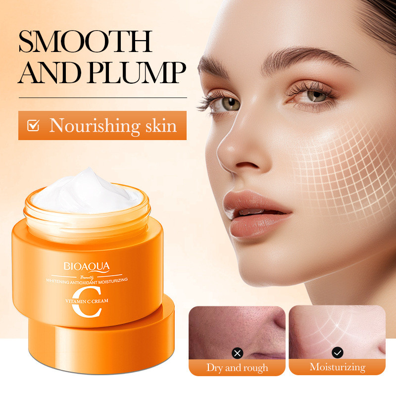BIOAOUA Vitamin C Whitening Cream Antioxidant Rejuvenating Facial Cream ...