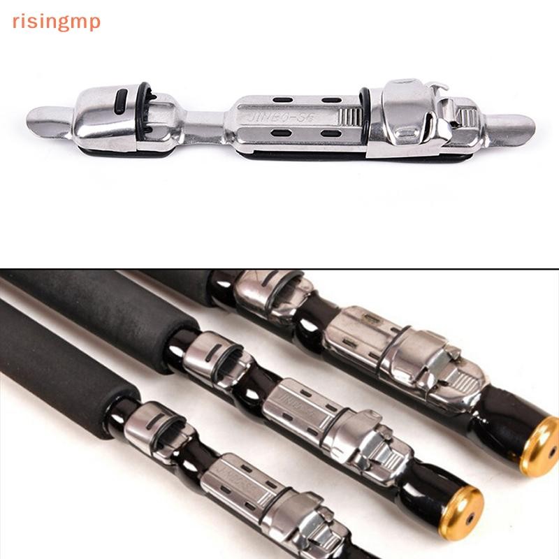 [risingmp] stainles steel fishing rods wheel seat pole deck rods clip ...