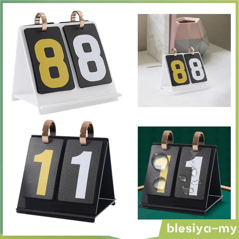 [BlesiyaMY] Card Board Game Scoreboard Flip Number Score Keeper Desktop ...
