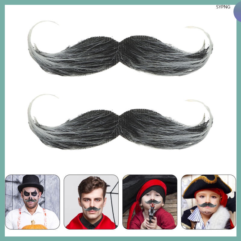 🎃🎃Beard Mustache Fake Costume Mustaches False Hair Facial Artificial ...