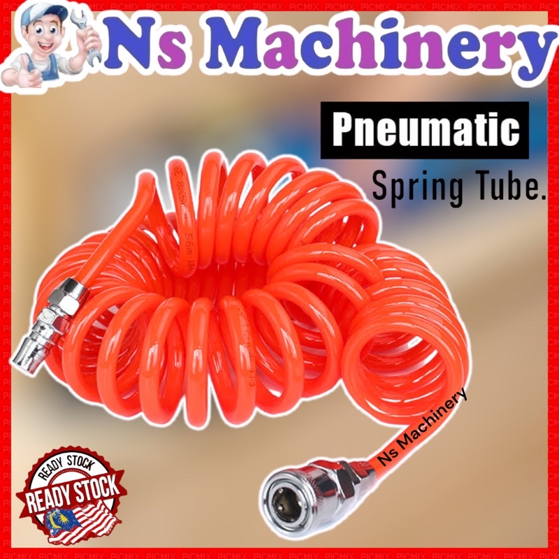 👍🏻High Quality👍🏻 PU Air Spring Hose Flexible Air Hose Spring Pipe Air ...
