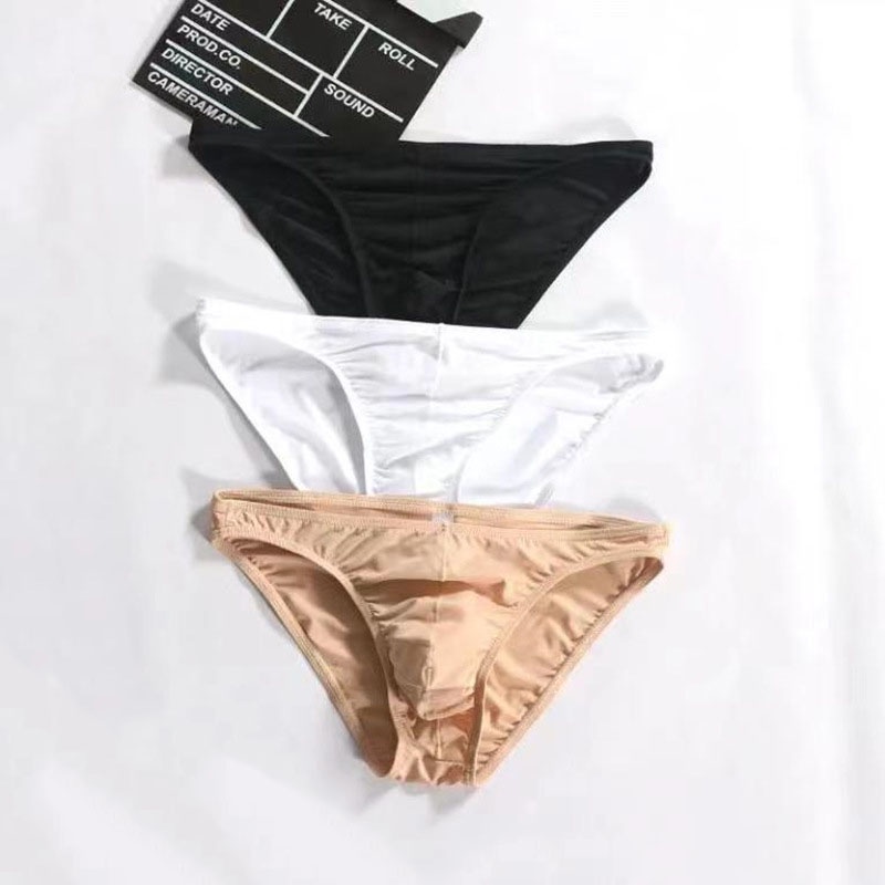 Men's Low Waist Breathable Comfort Briefs Ultra-thin Cool Underwear ...