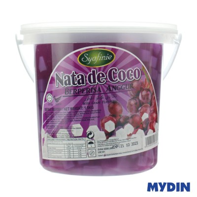 Syafinie Nata De Coco - Grape Flavour (1.5kg) | Shopee Malaysia
