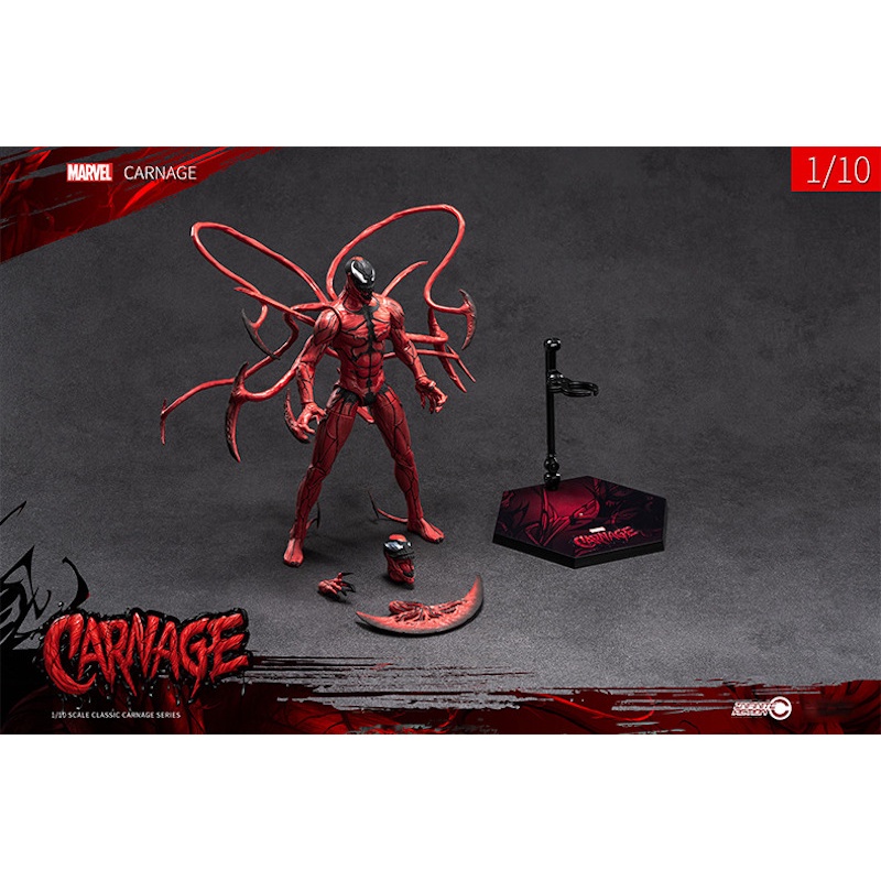 ZD Toys Original Marvel Venom Carnage Action Figure 23cm Amazing Spider ...