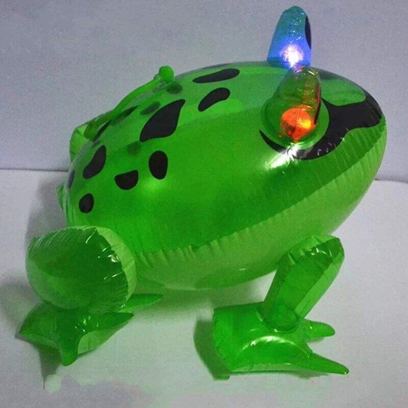 【⭐24H⭐Frogs Toy】Inflatable Shining Eyes Cartoon Frog Pink Yellow Green ...