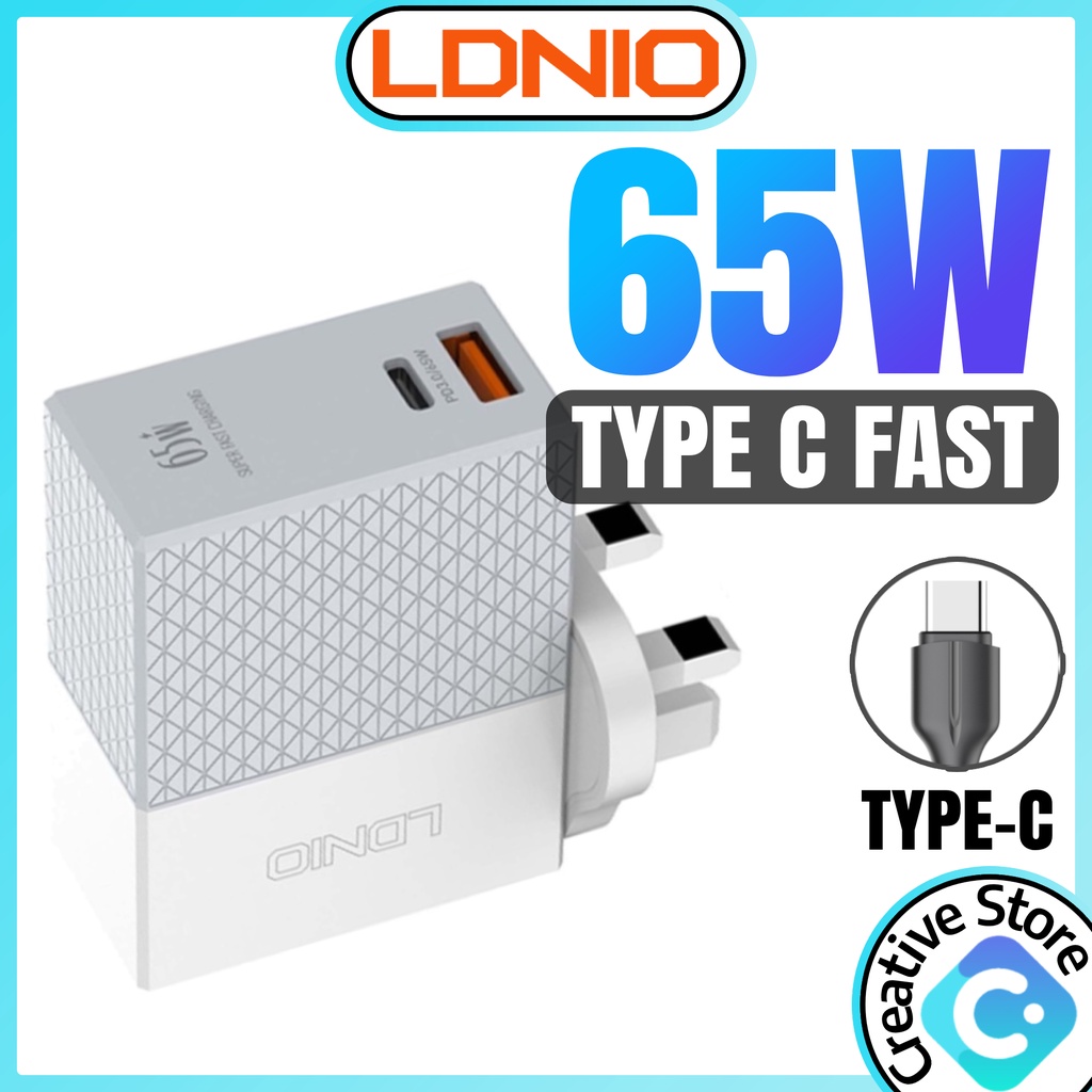 Ldnio Charger Type C Charger Set 65W PD Super Fast Charging Charger ...