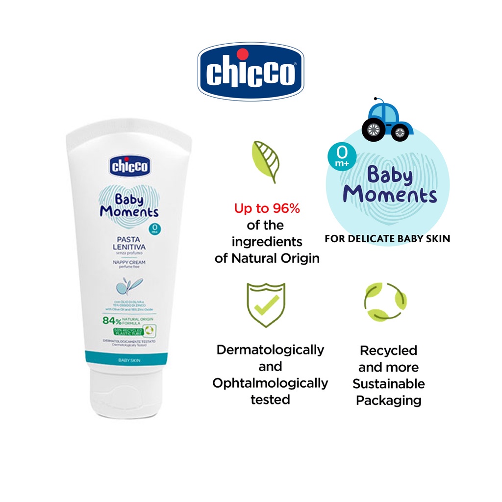 Chicco Baby Moments Nappy Cream (New) 100ml | Shopee Malaysia