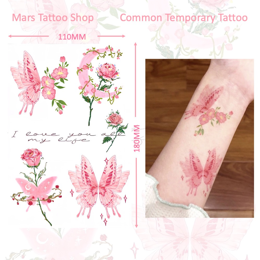 【Mars Tattoo】Common Tattoo, Colored Tattoo, Long Lasting,Temporary ...
