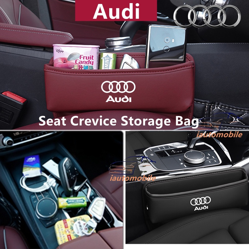 AUDI Seat Gap Storage Box A4L/A3/A5/A6L/Q3/Q5/Q7/A7/A8L Leather storage ...