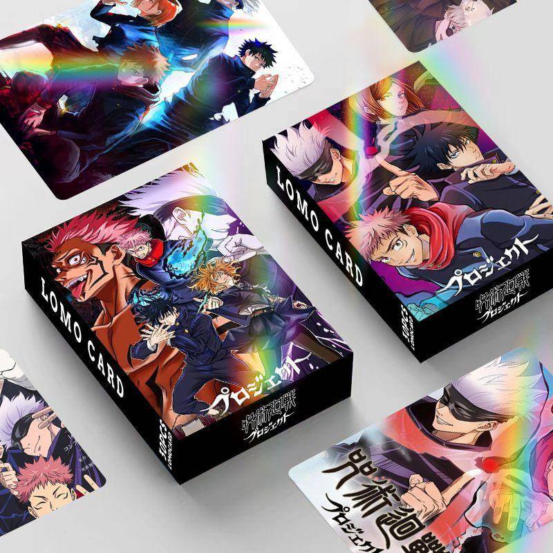 30Pcs/Pack Jujutsu Kaisen Laser Card Gojou Satoru Itadori Yuuji ...