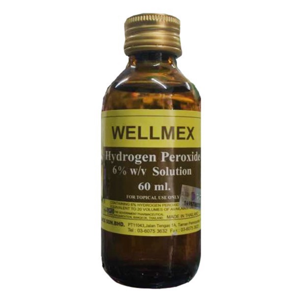 Wellmex Hydrogen Peroxide 6% W/V Solution ( 60ml ) | Shopee Malaysia