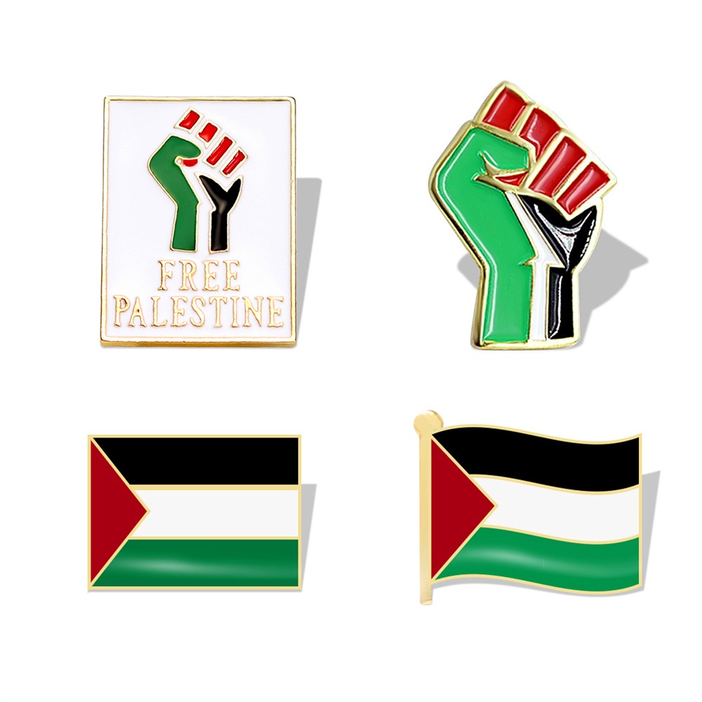 Palestinians Flag Pin Metal Lapel Pin Free Palestine Brooch Badges For ...