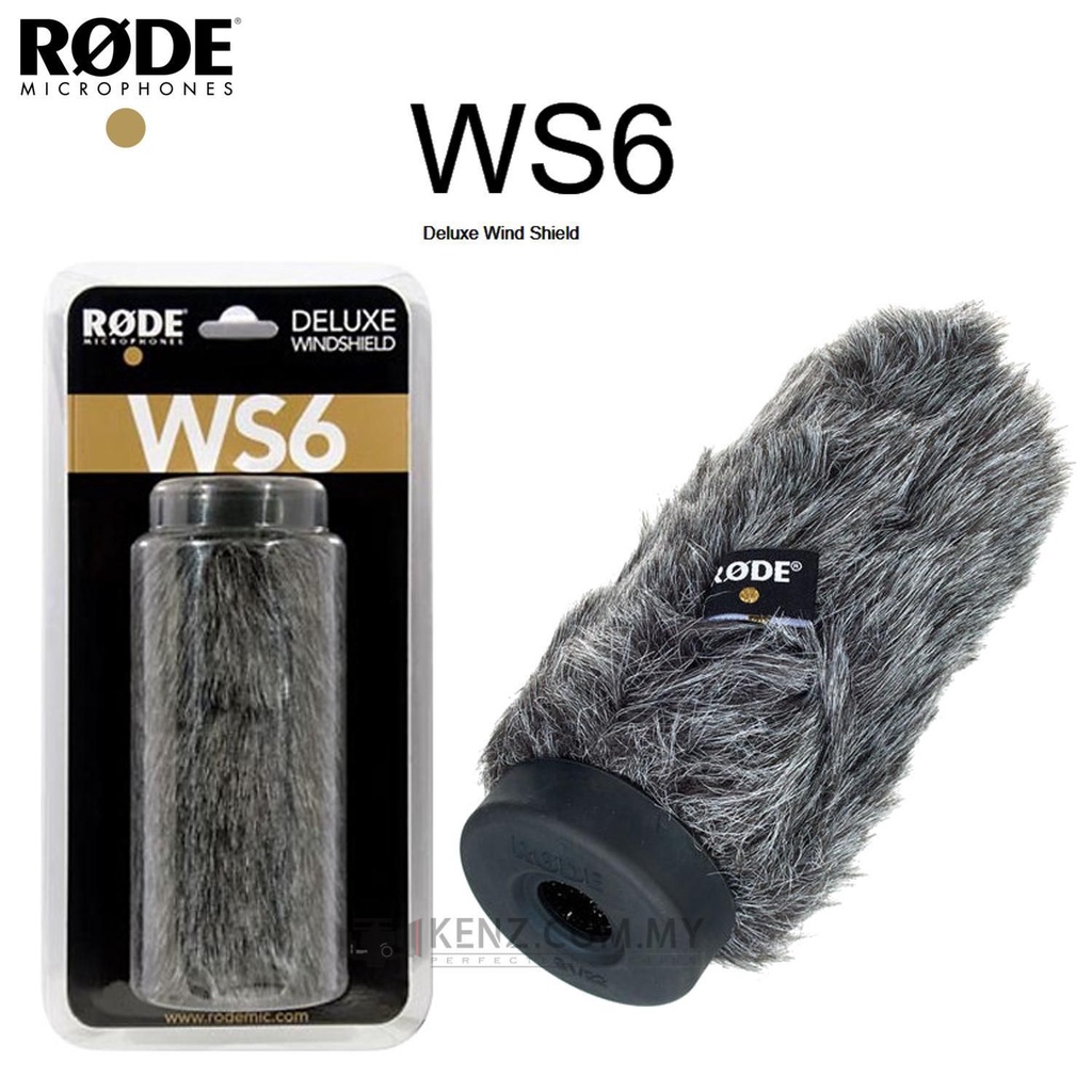 Rode WS6 Deluxe Windshield for the NTG2, NTG1, NTG4, and NTG4 ...