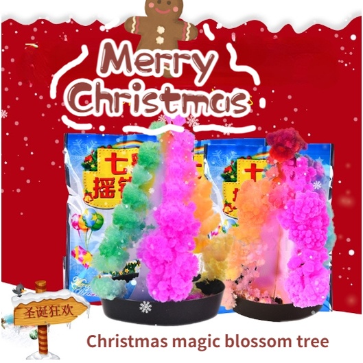 💫Growing Paper Christmas tree paper sculpturegrowing snow Magic Paper ...
