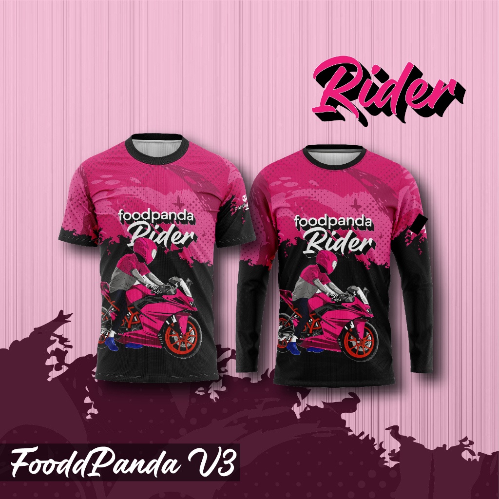 FOODPANDA RIDERS JERSEY, BAJU PANDA VERSION 3 | Shopee Malaysia